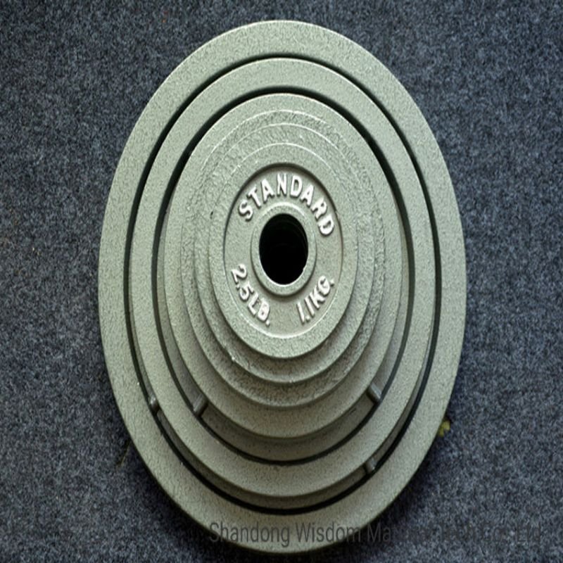 Bumper Cast Iron Lifting Gym Equipment Weights Plate Iron Standard ...