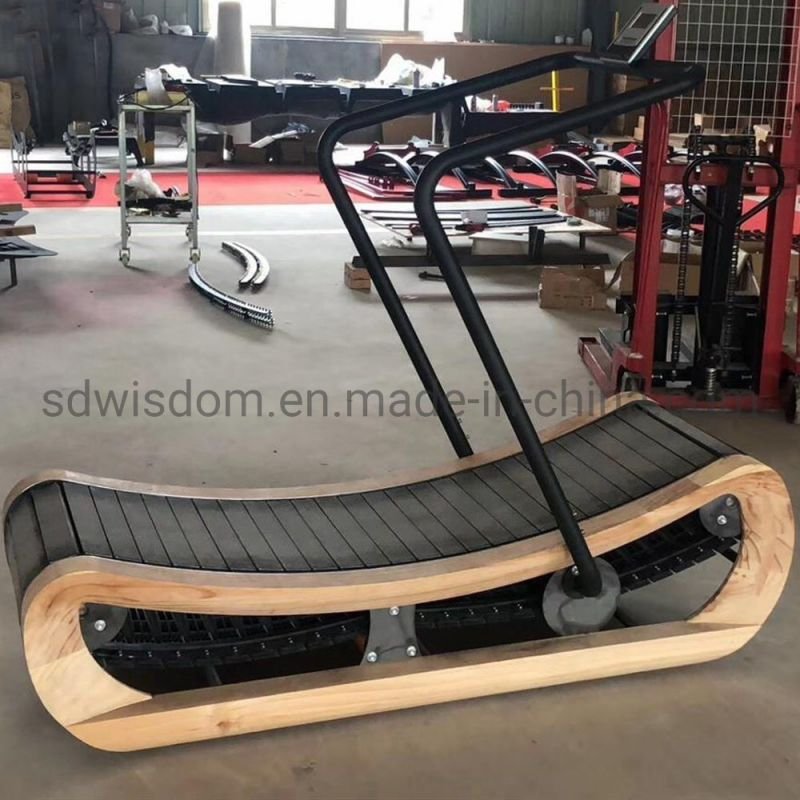 Commercial Fitness Equipment Home Used Curl Running Machine Wooden ...
