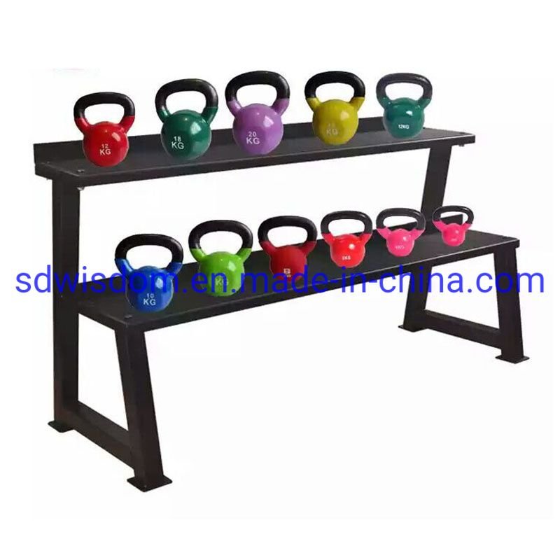 High Quality Bodybuilding Fitness Equipment Two Layers Kettlebell Rack ...